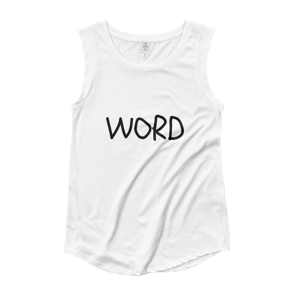 Word Cap Sleeve T-Shirt